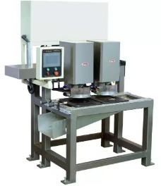 China Double Head Automatic Glass Drilling Machine 380V 3 Phase With Adjustable Hole Distance for sale