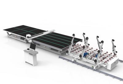 China 0-30m/min Industrial Glass Cutting Machine 6100*3300mm Automatic Labeling for sale
