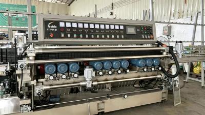 China Heavy Duty High Precision Glass Straight Line Beveling Machine 25KW 11 Motors for sale