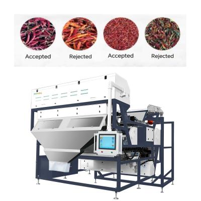 China High-Capacity Dual Track Chili Color Sorting Machine (5-7TPH) for sale