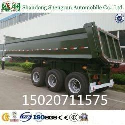 China Shengrun 3axle Dump Trailer/ Hydraulic Rear Tipping Trailer for sale