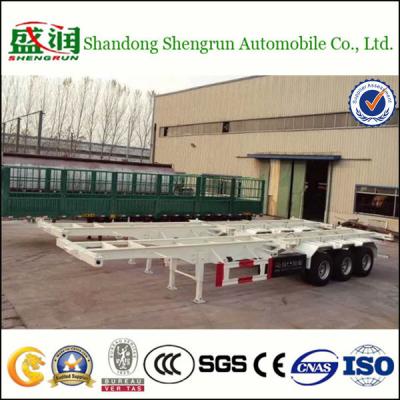 China Shengrun Skeletal 40 Feet Container Semi Trailer for sale