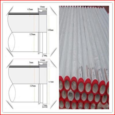 China DN125 3m 4.5mm ST52 factory 148mm SK end seamless concrete pump pipe for sale