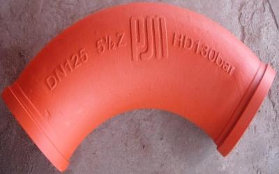 China Custom Putzmeister HD End Concrete Pump Elbow , Concrete Pump Outlet Elbow for sale