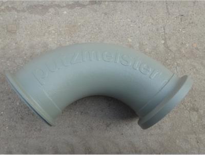 China High Manganese Seamless Concrete Pump Pipe Elbow 6MM Thickness Eco-Friendly for sale