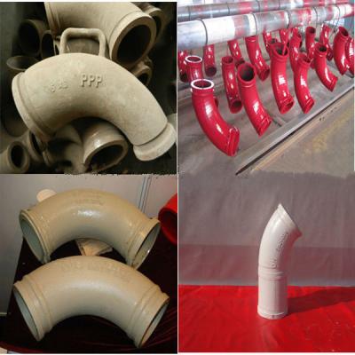 China 5'' R275 SK Ends 6MM Concrete Pump Elbow , 90 Degree Pipe Elbow For Schwing for sale