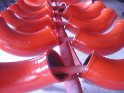 China 5Inch 4.5mm Casting Concrete pump elbow factory for PM,Schwing,Cifa concrete pump car for sale