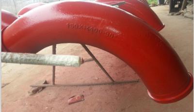 China DN150*R400*90D Casting Concrete pump elbow for concrete pump car for sale