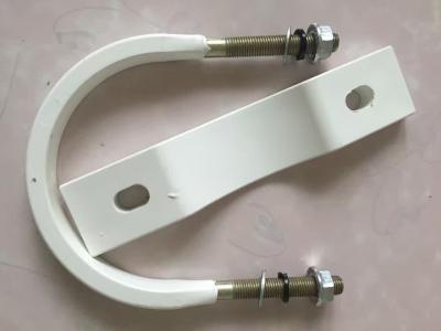 China Durable White Concrete U Pipe Clamp Anti Corrosion For Construction for sale
