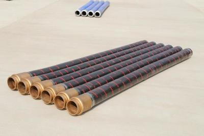 China 85 -200 Bar Concrete Pump Rubber Hose With Nature Rubber Steel Wire Material for sale