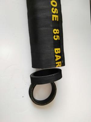 China DN80 3 Inch Concrete Pump Flexible Rubber Hose 85 Bar Working Pressure for sale