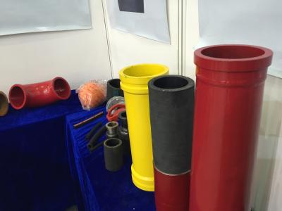 China 5 Inch Lighter Concrete Rubber Hose / Hydraulic Rubber Hose With Two End for sale