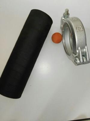 China Two End 2 Layers Concrete Rubber Hose High Temp Rubber Hose For Pump Car for sale