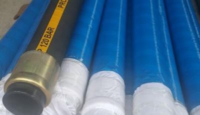 China DN125 Concrete Rubber Hose / 5'' Concrete Hydraulic Hose Customized Pipes for sale