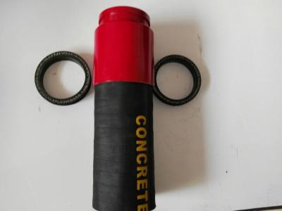 China 3m * 3 Inch DN80 Concrete Rubber Hose , Heat Resistant Braided High Pressure Hose for sale