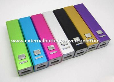 Cina la Banca esterna di alluminio variopinta di potenza della batteria 2600mah con l'indicatore di potenza per il telefono cellulare in vendita