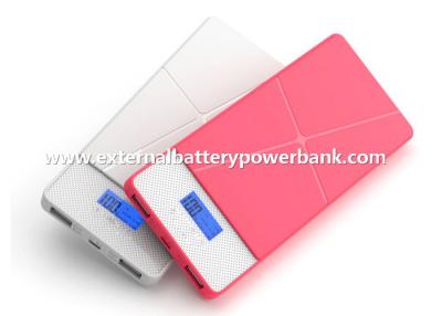 Cina Batteria esile caricantesi veloce di potere di USB di rosso due che carica la Banca 10000mah per iPad in vendita