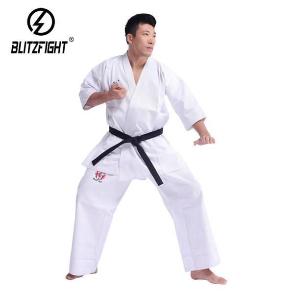 Quality Thin Breathable Karate Kyokushin Kimono Preshrunk White Karate Uniform for sale