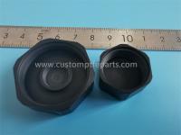 China Black ABS Plastic Hex Nut Caps Low Temperature Resistance for sale
