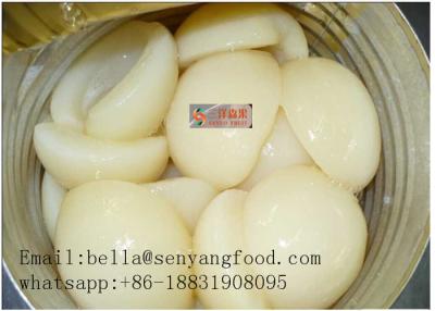 China high quality Canned White Peach Halves in Syrup for sale