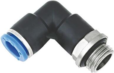 China Pneumatic Push In Male Elbow G Thread Fittings L Shaped Quick Connect for sale