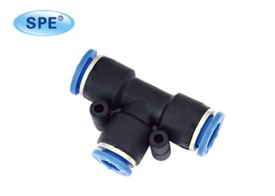 China Union Tee Reducer Pneumatic Push Fittings One Touch For Air / Water Hose for sale