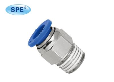 China Nickel Plating Brass Pneumatic Hose Fittings Male Straight Quick Connect for sale