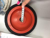 China Customized Plastic Monforts Stenter Brushes 3 Rows Inner Diameter 7cm for sale