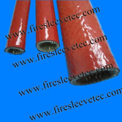 China silicone fiberglass fire armor sleeve for sale