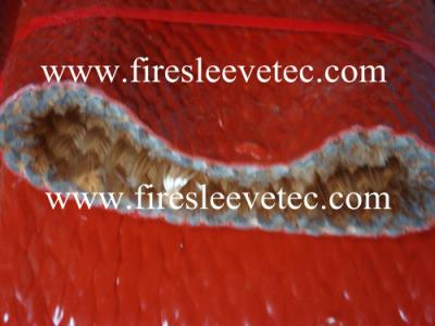 China silicone rubber fiberglass fire armor sleeve for sale