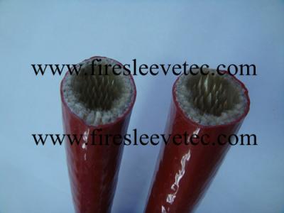 China silicone rubber fiberglass fire protection sleeve for sale