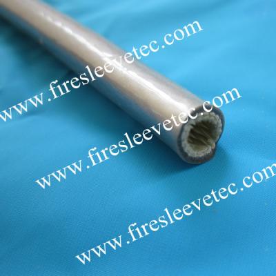 China silicone coated fiberglass fire sleeve for sale