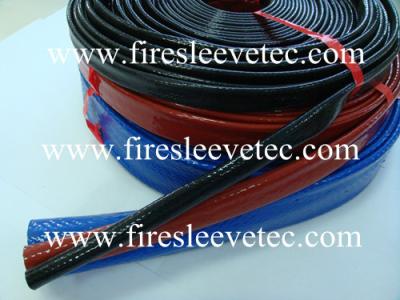 China silicone coated fiberglass braided heat protection sleeve for sale