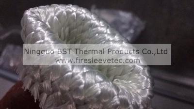 China fiberglass braided fire sleeving for sale
