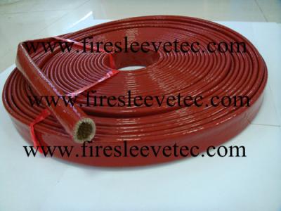 China silicone rubber coated fiberglass thermosleeve for sale
