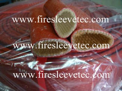 China silicone fiberglass high temperature resistant sleeve for sale