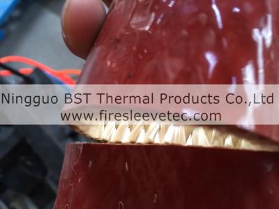 China silicone fiberglass heat protective sleeve for sale
