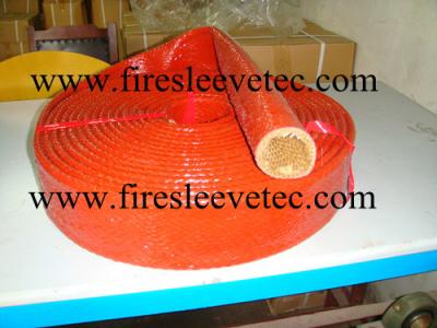 China heat protection silicone coated fiberglass sleeve for sale