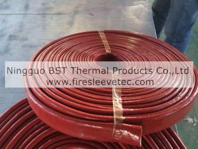 China thermo protection silicone coated fiberglass sleeve for sale