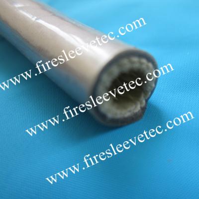 China fireproof silicone coated fiberglass sleeve for sale