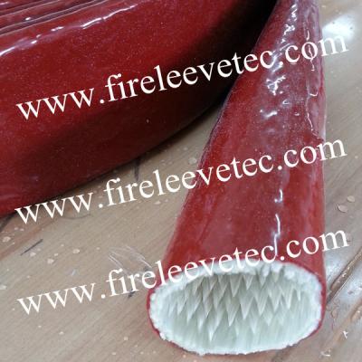China fuel line protection silicone fiberglass braided sleeve for sale