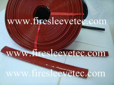 China hydraulic hose protection silicone fiberglass braided sleeve for sale