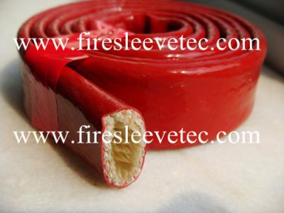 China heat protection silicone fiberglass braided sleeve for sale