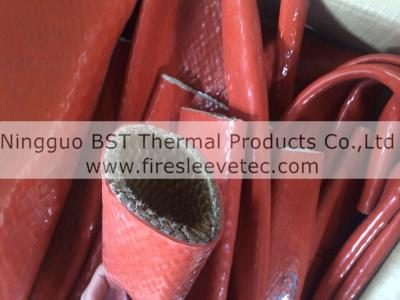 China hydraulic protection silicone rubber fiberglass sleeve for sale