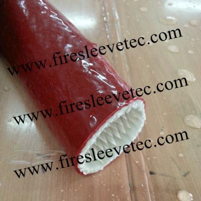 China hydraulic hose protection silicone rubber fiberglass sleeve for sale