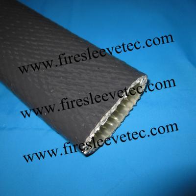 China thermal protection silicone rubber fiberglass sleeve for sale