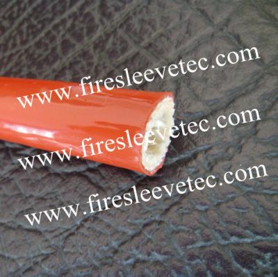 China thermal resistant silicone rubber fiberglass sleeve for sale