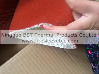 China heat resistant silicone coated fiberglass braided sleeve for sale
