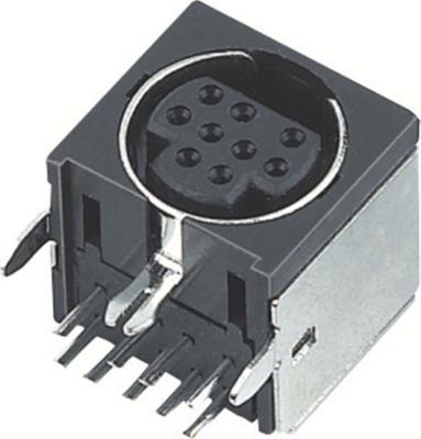 China Mini Din Connector 8pin female Socket S terminal for sale