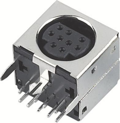 China Mini Din Connector 8pin female Socket S terminal for sale